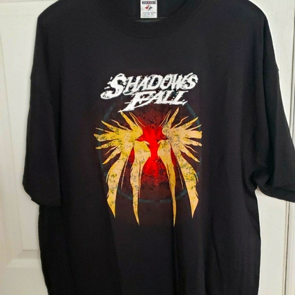 Jerzees | Shirts | Rare Shadows Fall Mens Baphomet Tshirt Black Adult ...